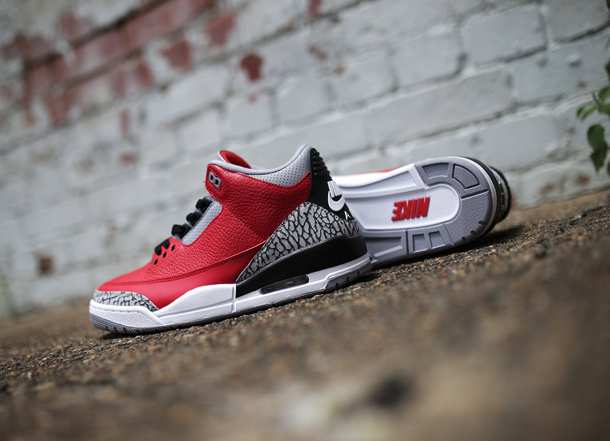 Nike Air Jordan 3 Retro "Fire Red" – Laced