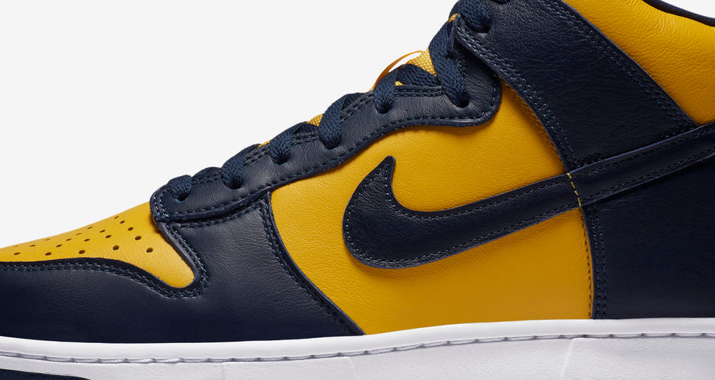 Nike Dunk High "Michigan" Returns! – Laced