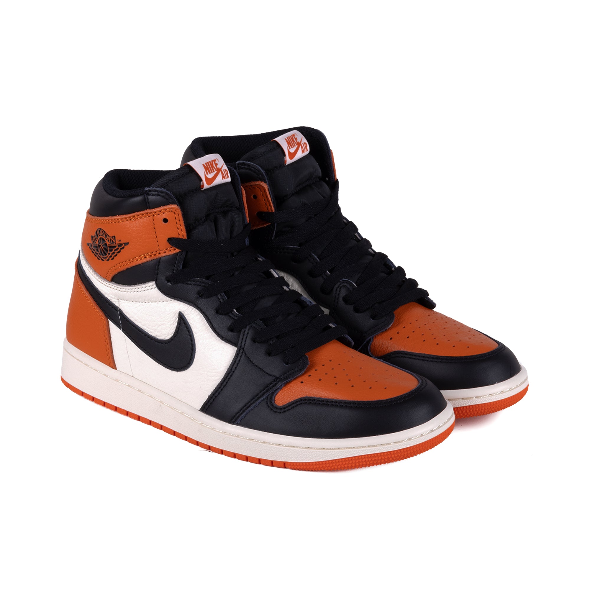 Nike Air Jordan 1 Retro High OG "Shattered Backboard" Black/Black/Sail ...