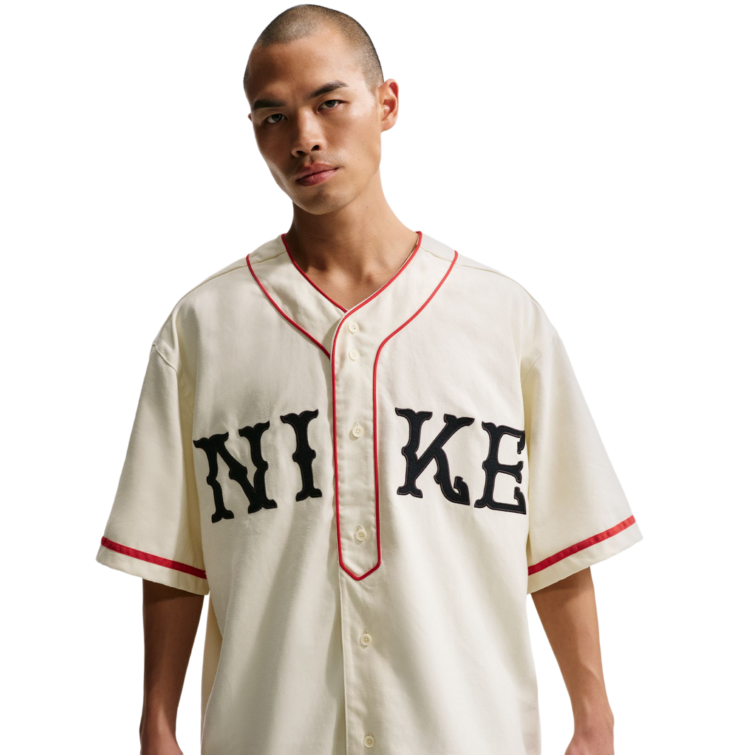 Nike Life Short Sleeve Vintage Sport Top Coconut Milk/U Red/Black IF22 ...