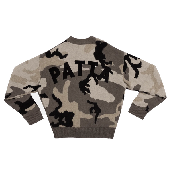 Patta Woodland Camo Knitted Cardigan – Laced