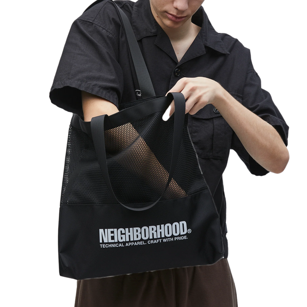Neighborhood Mesh Tote Bag Black 251FJNH-CG01 – Laced