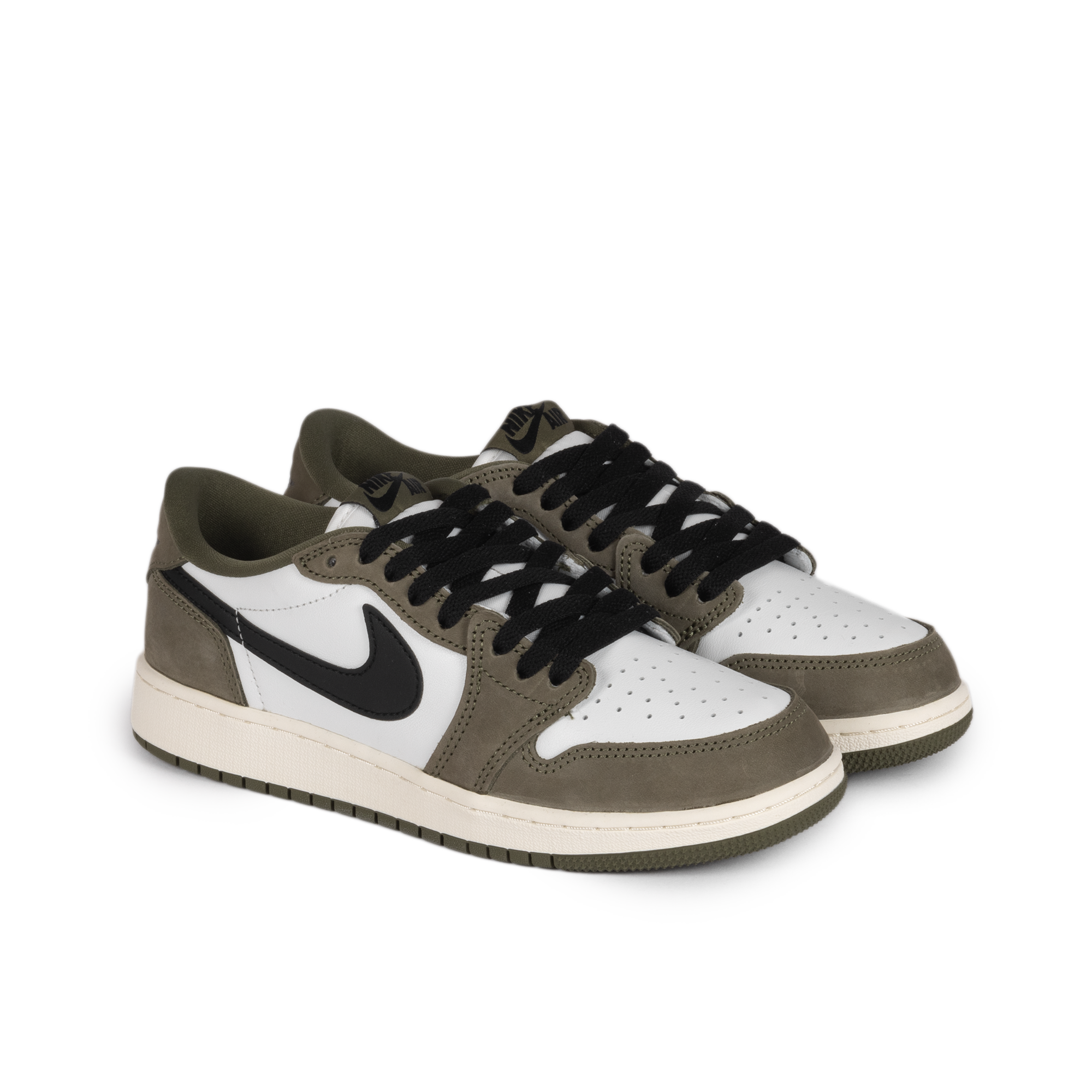 Nike Air Jordan 1 Retro Low (GS) Medium Olive/Black/Summit White/Sail ...
